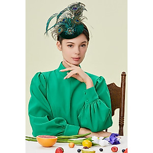 BABEYOND Fascinator Hat Tea Party Kentucky Fascinator Hat Derby Pillbox Hat