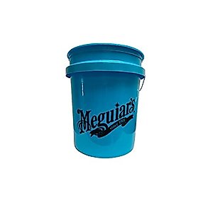 Meguiar's RG206 Blue Hybrid Ceramic Large Car Wash Bucket 5US Gallon (Grit Guard Compatible/Sold Separately)