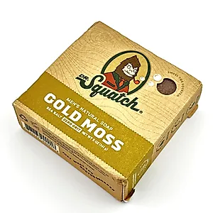 Dr. Squatch All Natural Bar Soap for Men with Zero Grit, Gold Moss