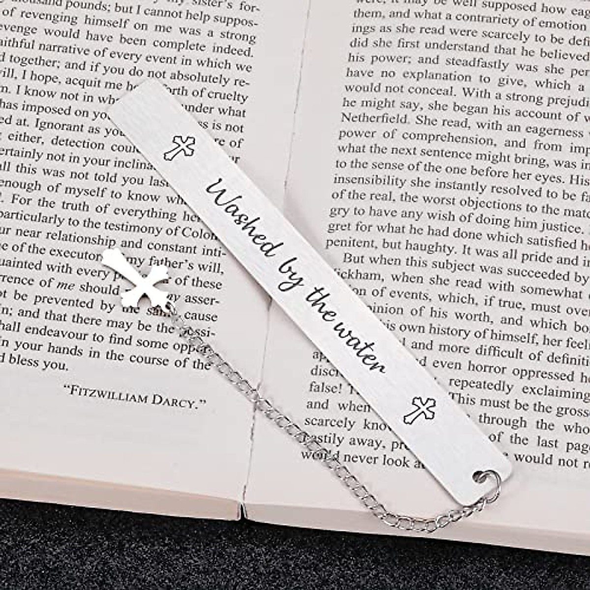 Baptism Gift Bookmark for Women Men Boys Girls Religious Christian First Communion Gift Cross Bookmark for Baby Kids Catholic Goddaughter Godson Family Son Daughter Friends Baptism Gift