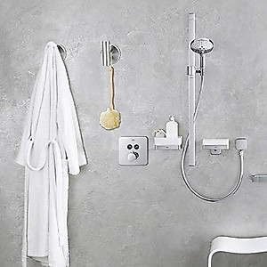 Bathroom Towel Hooks, Heavy Duty Wall Hook Holder, Brushed Nickel Robe Hooks SUS304 Stainless Steel Coat Clothes Towel Holders Wall Mounted for Hanging Kitchen Home Garage Hotel Door Hanger (Sliver)