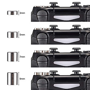 eXtremeRate Magnetic Metal Bullet Buttons for PS4 Controller, Adjustable Action Buttons, Replacement Parts Repair Kit for PS4 Slim Pro Controllers (20 in 1)