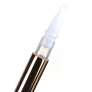 Rocutus 3pcs Refillable Plastic Empty Nail Oil Pen With Brush Gold Twist Bottle Portable Tooth Whitening Gel Cosmetic Container