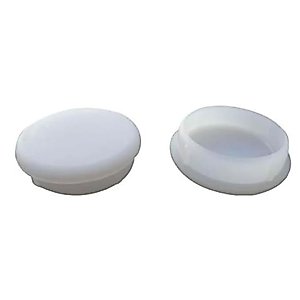 Sunnliand Patio 1-1/4" Deluxe Wrought Iron Chair Glides, Protect Your Outdoor Furniture, Chair Leg Floor Protectors, Plastic Floor Protector, Conical, Pack of 25, White