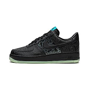 Nike Men's Air Force 1 Low Space Jam Computer Chip, Black/Light Blue Fury/Black, 9