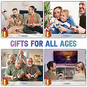 Retro Game Console, 64G Nostalgic Stick Game, 4K HDMI Output Plug and Play Classic Video Game Stick Built in 20000+ Games,Wireless Retro Game TV Stick with 23 Emulators,Dual 2.4G Wireless Controllers