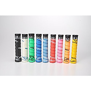 Karakal PU Super Tribal Grip Box 12 Replacement Grip-Assorted Colors