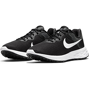 Nike Women's Sneaker Running Shoes, Black White Dk Smoke Grey Cool Grey, 7.5 AU