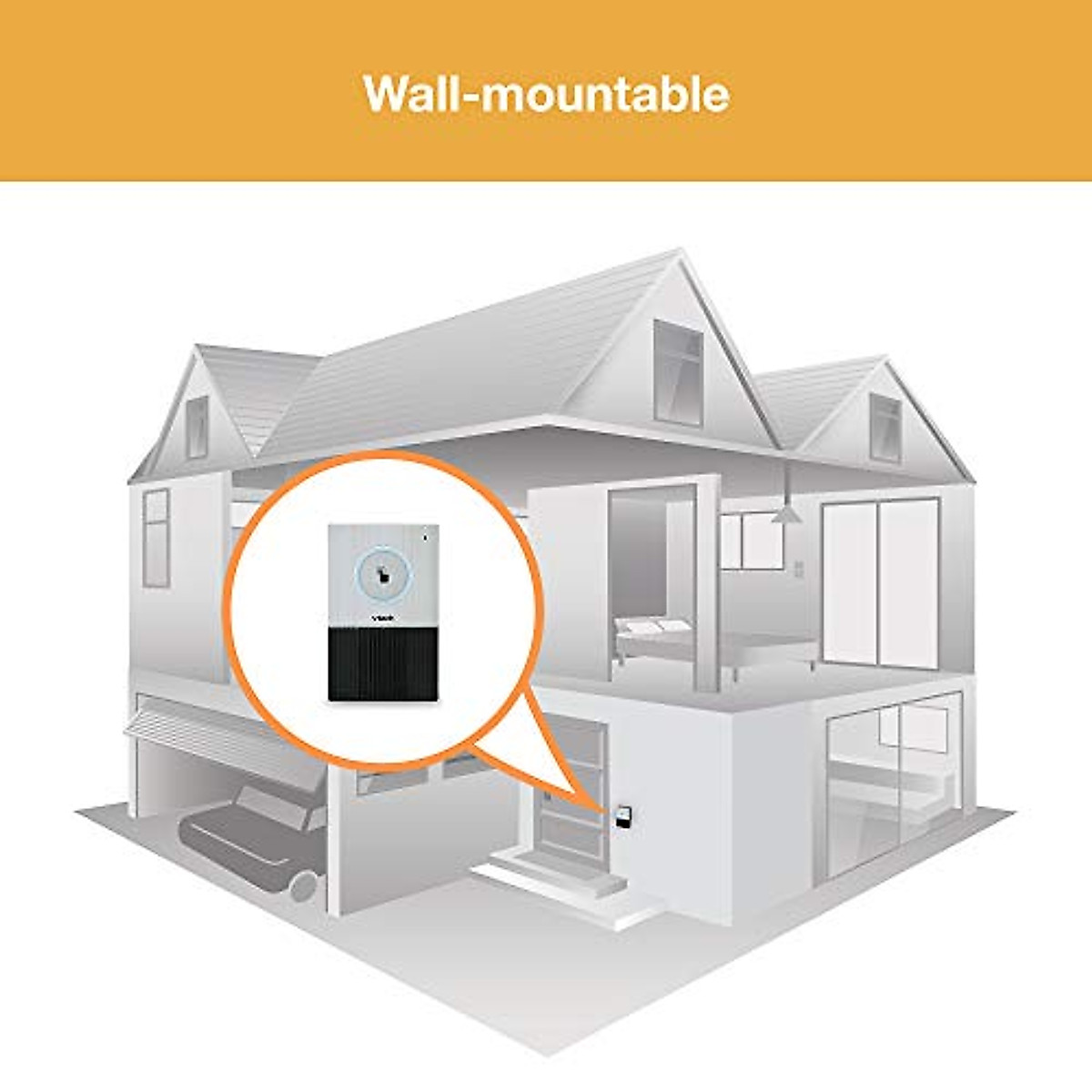 VTech SN7021 Cordless 2-Way Weather-Resistant audio Doorbell for SN5127 & SN5147 Senior Phone Systems