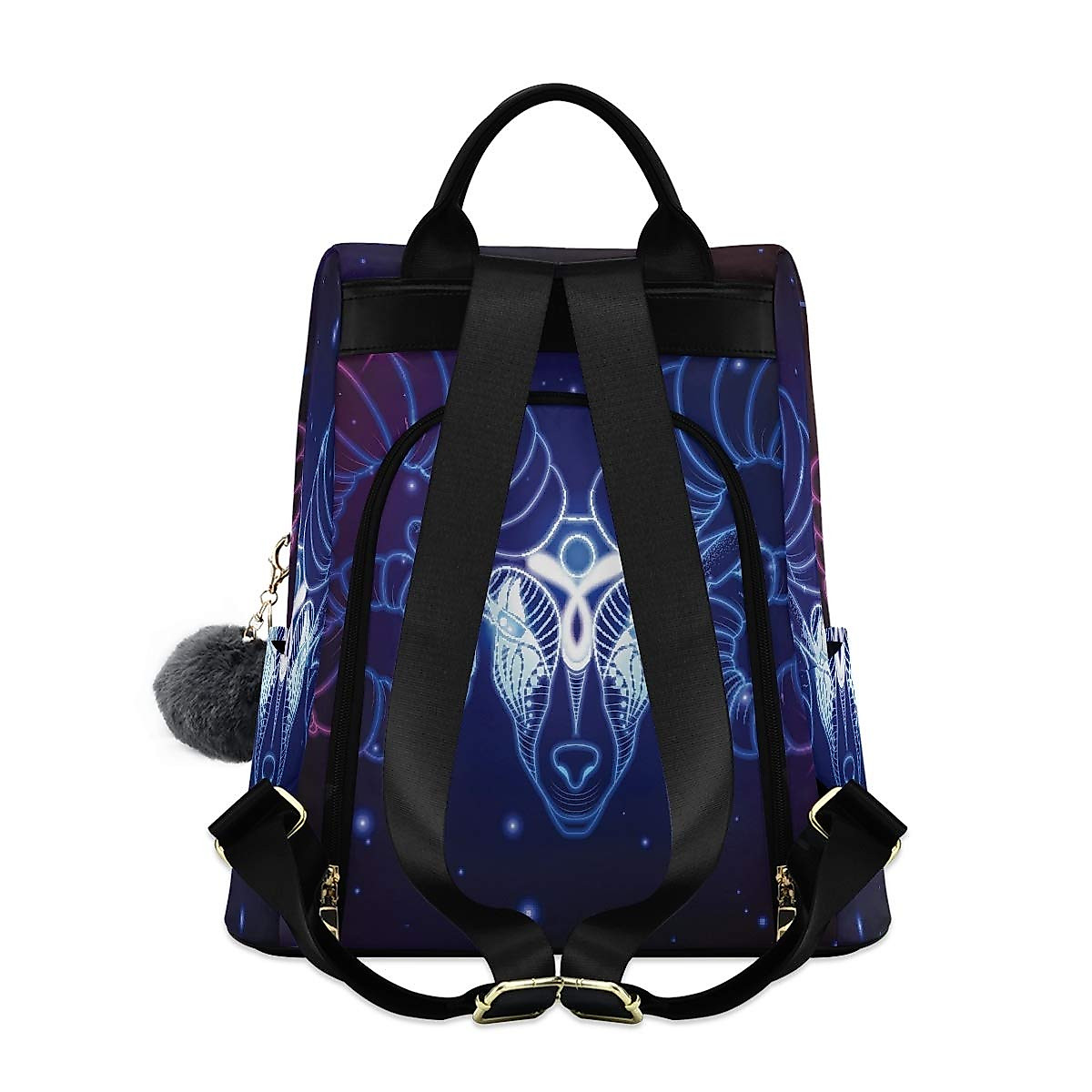 ALAZA Aries Zodiac Sign Backpack Purse with Adjustable Straps for Woman Ladies