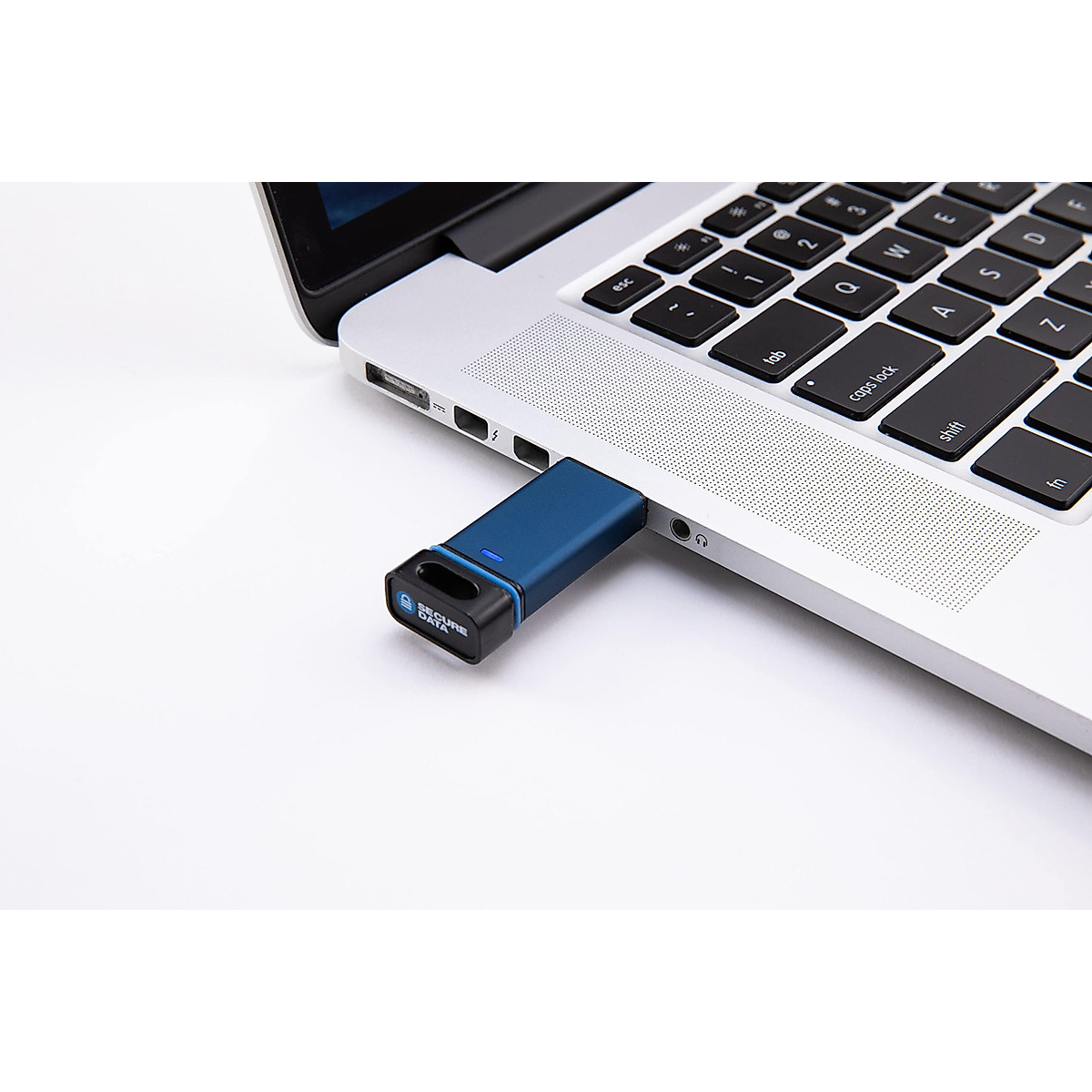 SecureData SecureUSB BT 128GB Hardware Encrypted USB 3.0 Flash Drive FIPS 140-2 Level 3 Unlock via Phone app TAA Compliant, CJIS, HIPAA, CMMC, GDPR Compliant, Works with Mac and Win Free AV