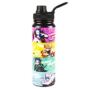 VORSAK waterbottle 28oz Stainless Steel Insulated Sport Bottle BPA Free, 3D Printing anime Tanjiro Nezuko