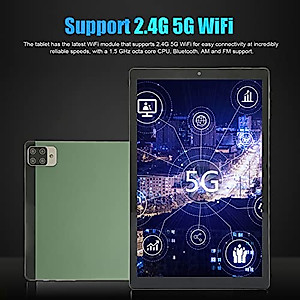 Yunseity 10.1 Inch Tablet PC, 2.4 5G WiFi Smart Tablet, 1080P IPS Touch Screen Tablet, 6G RAM 128G ROM, Octa Core CPU, GPS Navigation, 6000Mah Battery, 5MP 13MP Cameras