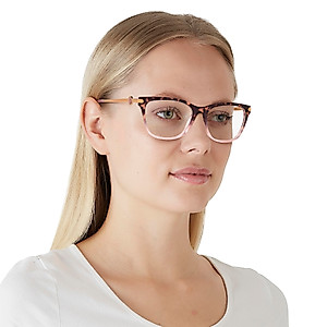 Coach HC6176 Prescription Eyewear Frames, Rose Tortoise Gradient/Demo Lens, 53 mm