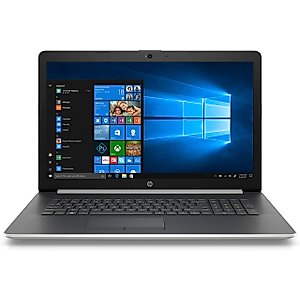 HP 17.3" HD+ Notebook, Intel Core i7-8550U Processor, 2TB Hard Drive, Optical Drive, HD Webcam, HD Audio, Windows 10 Home (Natural Silver)