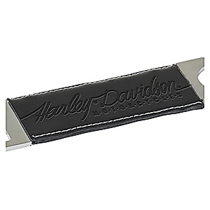 Harley-Davidson Bottle Opener Embossed H-D Leather Wrapped Metal- 7 x 1.5 inches
