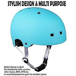 Bike Helmet, OnBros Skateboard Helmets for Adults Men and Women, Scooter Bicycle Helmets for Adults, Adjustable Womens and Mens Adult Bike Helmet, Multi-Sport Helmet for Youth and Adults