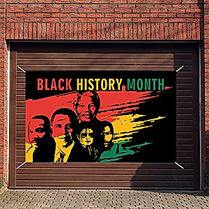 Black History Month Banner Backdrop Party Decorations - African BHM Worthwhile Commemoration National Black History Background Banner Decor Supplies