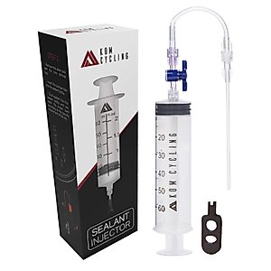 KOM Cycling Tubeless Sealant Injector Syringe and Presta Valve Core Removal Tool Designed for Stans No Tubes sealant and Other sealants