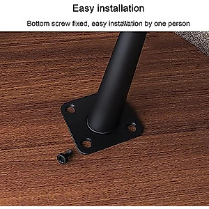 Nesting Coffee Table Oval,Wood Creative Sofa Side End Tables, Coffee Tables/Nightstand Set of 2,Black Metal Legs with Adjustable Foot Pad,for Living Room Bedroom Balcony (Color : Light Brown)