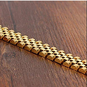 Gold Stainless Steel Link Chain Bracelet