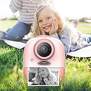 MIANHT Instant Print Digital Camera - Kids Digital Camera, Ink Free Printing 1080P Video Camera, 26MP Digital Camera for Kids, with 32GB SD Card, Color Pens, Print Papers