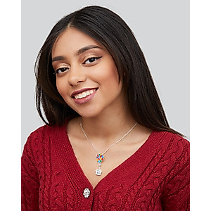 Disney Pixar Up Adventure House Balloon Silver Plated Pendant Necklace, 18"