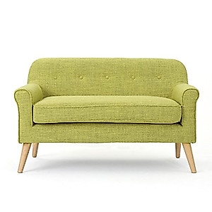 Christopher Knight Home Mariah Mid-Century Modern Loveseat, Muted Green