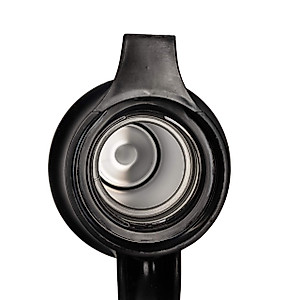 Update International (SV-70) 24 Oz Black and Stainless Cream Server,Clear