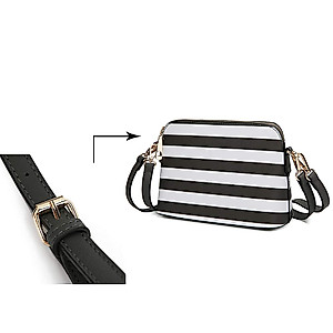 MKF Crossbody Bag for Women – PU Leather Pocketbook Handbag – Designer Side Messenger Purse, Shoulder Crossover Light Beige