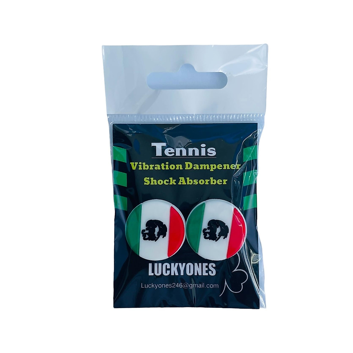 Tennis Vibration Dampener Flags (Mexico Flag)
