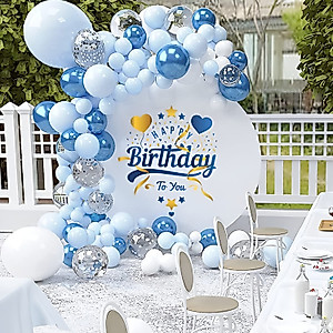 DASHAN White Round Backdrop Cover 6.5x6.5ft Polyester Pure White Birthday Party Photography Background Banquet Press Conference Performance Cake Table Decor for Adult Kids Portrait Photo Studio Props