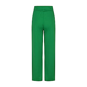 SMIDOW Womens Comfy Jogging Jogger Pants Wide-Leg High Waisted Loose Flowy Drawstring Elastic Waist Yoga Palazzo Pants Green XL