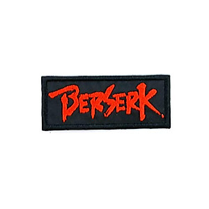 Berserk embroidery iron on sew on Hook & Loop patch
