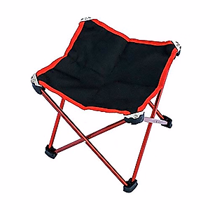 CHENGHUIXIN Ultralight Outdoor Portable Mini Folding Chair Aluminum Alloy Fishing Chair (Color : Black, Size : Large)