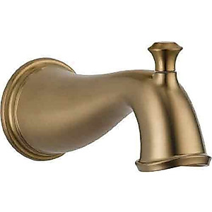 Delta Faucet, Champagne Bronze RP72565CZ Cassidy Tub Spout/Pull-Up Diverter, 0.5
