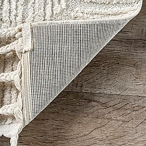 nuLOOM Kerry Geometric 3x5 Accent Rug for Living Room Bedroom Dining Room Entryway, Cream