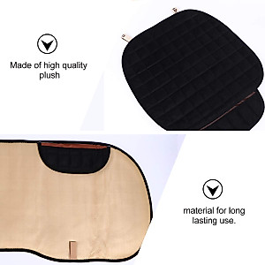 Garneck 3Pcs Car Seat Cushion Set Winter Seat Cover Car Seat Protector Breathable Car Seat Mat for Home Office Car