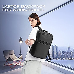 BANGE Laptop Backpack for 15.6 Inch,Slim Business Backpacks,Lightweight Fashion Work Backpack for Men and Women
