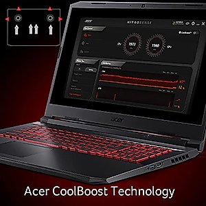 Acer Nitro 5 AN517-41-R7EY Gaming Laptop, AMD Ryzen 5 5600H Hexa-Core Processor | NVIDIA GeForce GTX 1650 | 17.3" FHD IPS Display | 8GB DDR4 | 512GB NVMe SSD | WiFi 6 | Backlit Keyboard