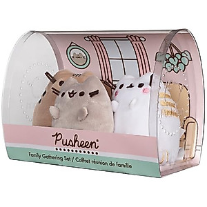 GUND Pusheen Family Gathering Collector Set of 3 Plush Stuffed Animal Cats