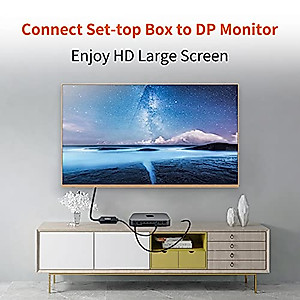 BolAAzuL Active 4K HDMI to Displayport 1.2 Converter Adapter Cable 6FT/1.8M, HDMI Source to DisplayPort Monitor Cable Unidirectional HDMI 1.4 Male to DP 1.2 Male -AHDPC