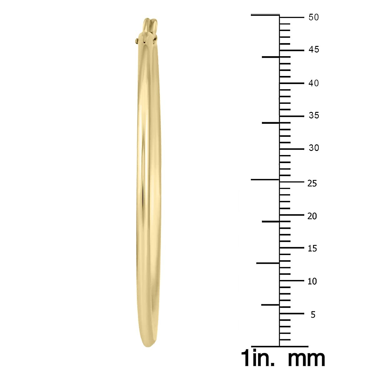 14K Yellow Gold Filled Hoop Earrings (50mm)