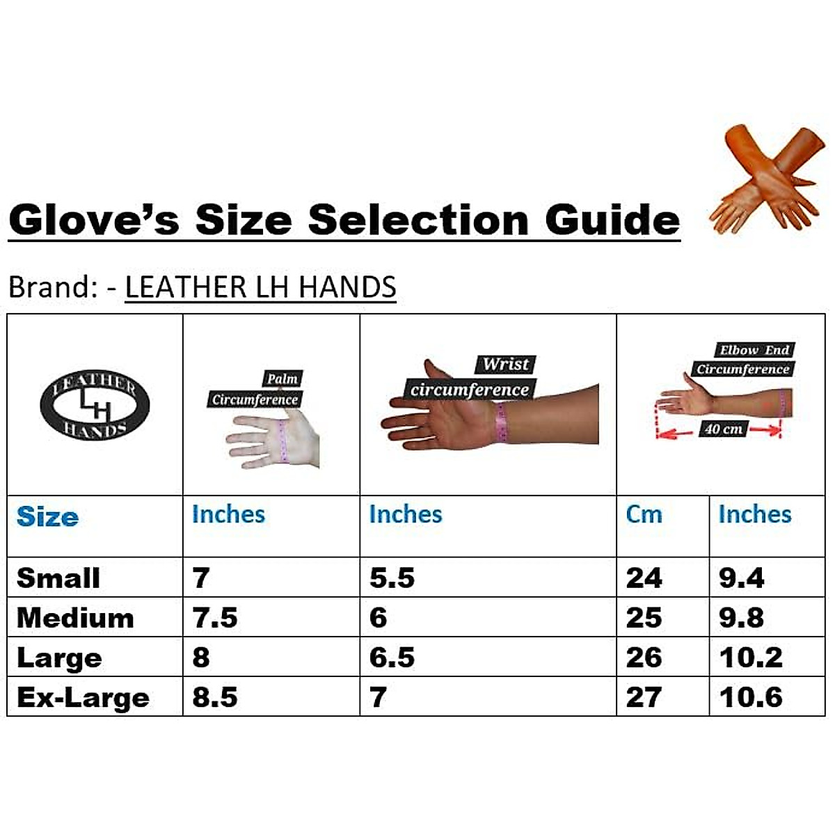 LEATHER LH HANDS Women's Unlined Genuine Sheep Leather Elbow Length Party Dress Gloves (40-42 cm) Long