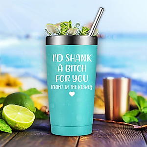 BIRGILT Best Friend Birthday Gifts for Women - Funny Christmas Friendship Gifts for Coworker, Sister, Bestie - 20oz Tumbler Cup