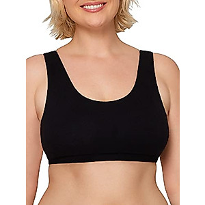 Fruit of the Loom Womens Built Up Tank Style Sports Bra, White/Sand/Black, 38 US