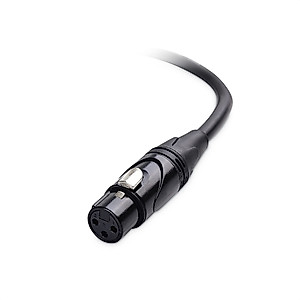 Cable Matters 2-Pack 5 Pin to 3 Pin DMX Lighting Cable 6 Inches (5-Pin Male to 3-Pin Female XLR Cable, 3 Pin to 5 Pin DMX Adapter Cable) in Black