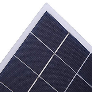 Polycrystalline Silicon Solar Panel 4W 5V 172x175x2MM Portable Solar Power Panel Solar Panel Cell for Advertising Lights for Home Lights for Electric Fans (4W)