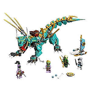 LEGO NINJAGO Jungle Dragon 71746 Building Kit; Ninja Playset Featuring Posable Dragon Toy and NINJAGO Lloyd and Zane; Cool Toy for Kids Who Love Imaginative Play, New 2021 (506 Pieces)