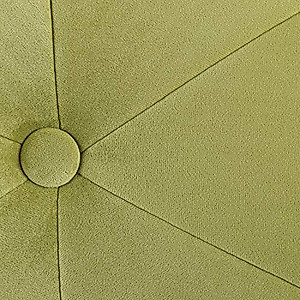 Linon Light Green and Gold Vanity and Accent Talulah Stool